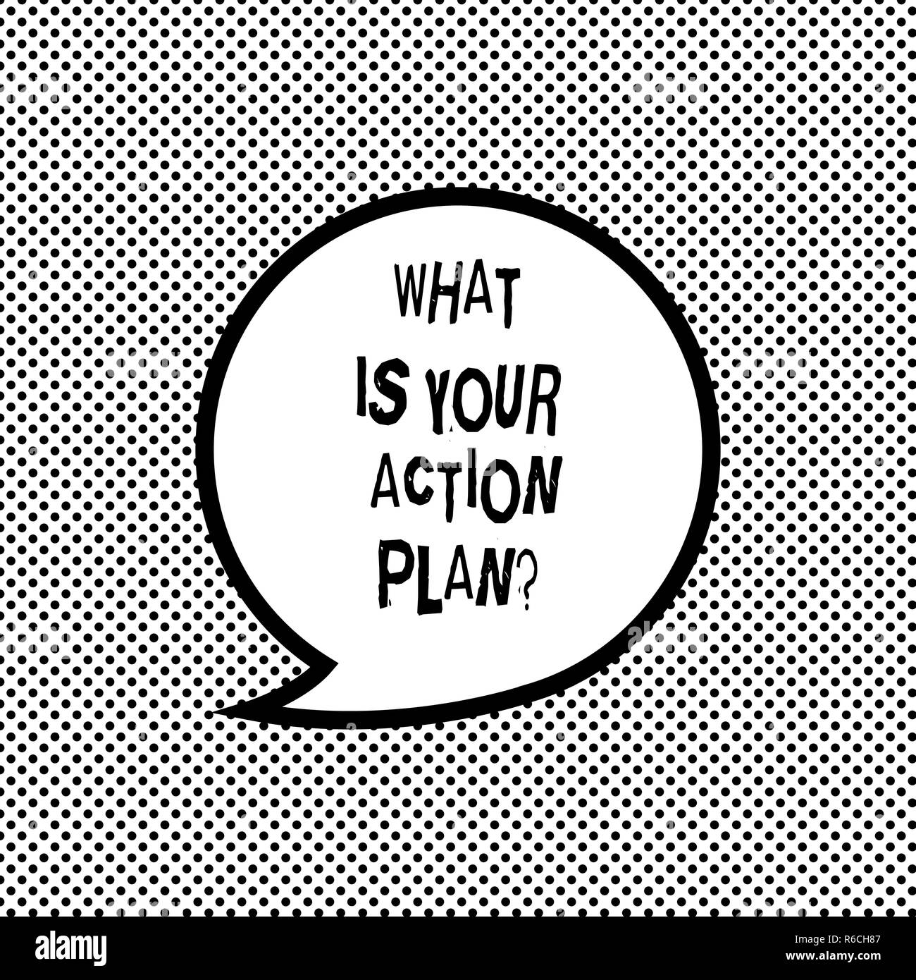 Handwriting text writing What Is Your Action Planquestion. Concept ...