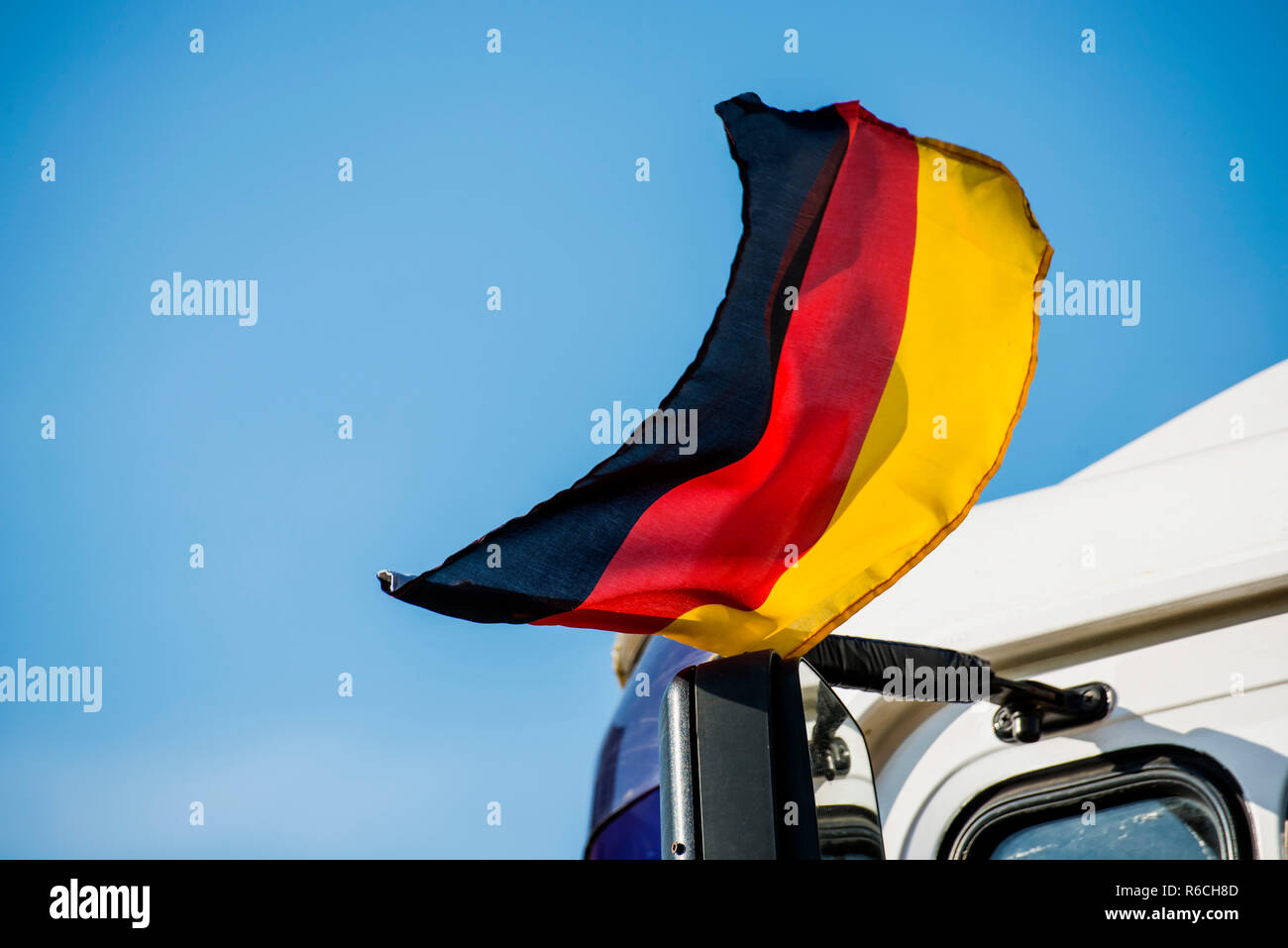 Flag Of Germany At A Truck Stock Photo - Alamy