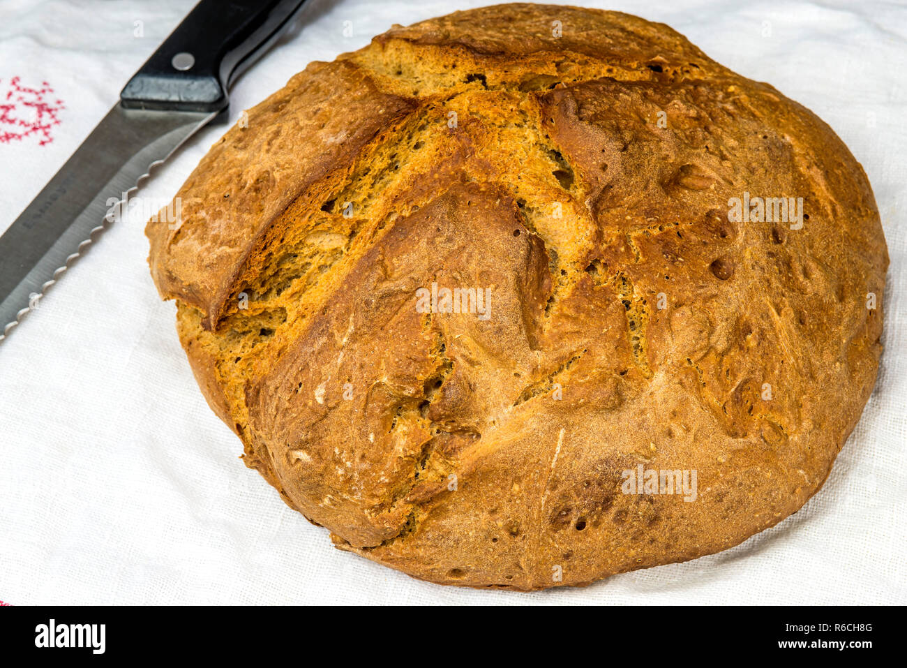 Crispy Homemade Bread Stock Photo - Alamy