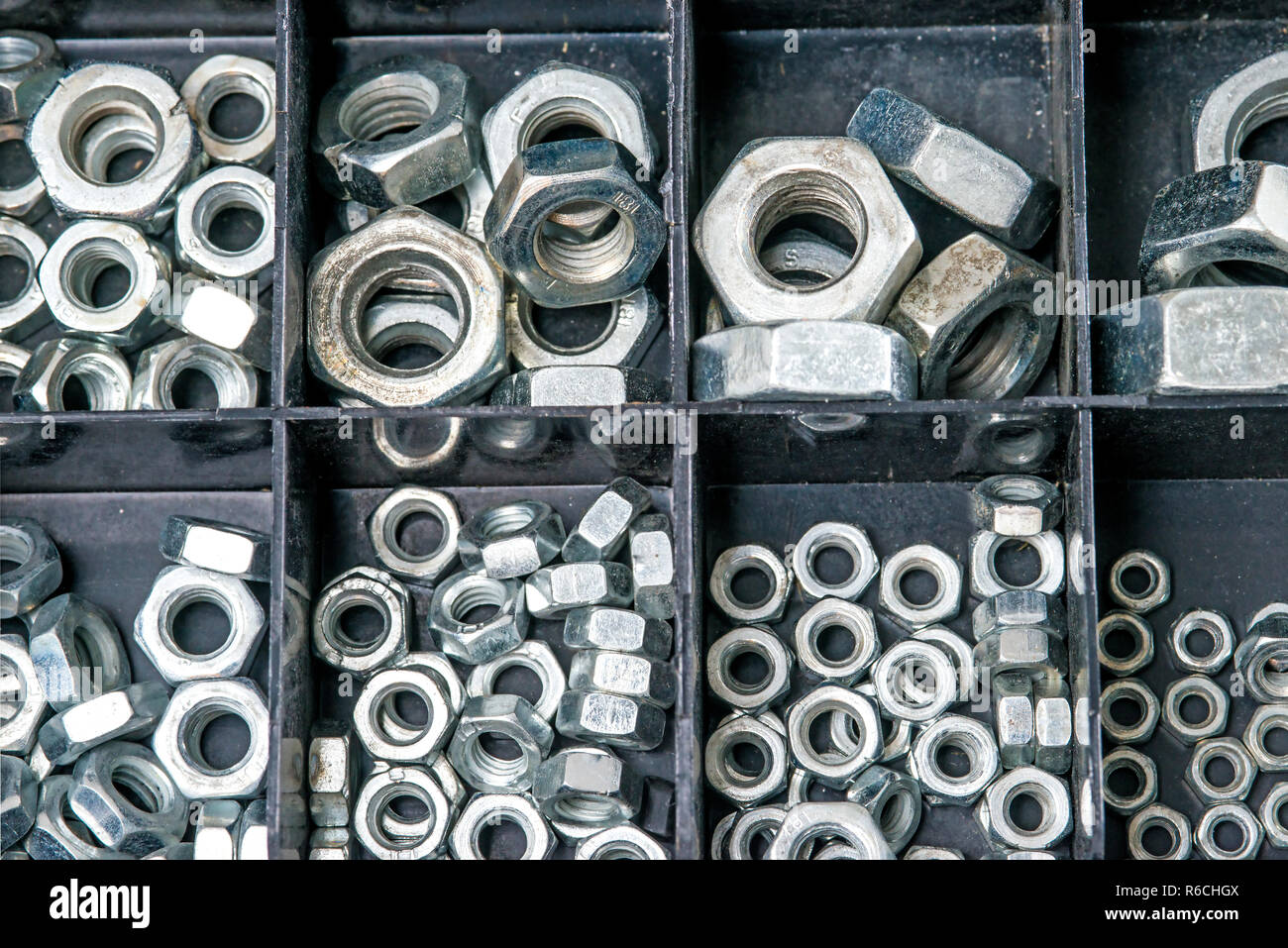 Different sized nut bolts hi-res stock photography and images - Alamy