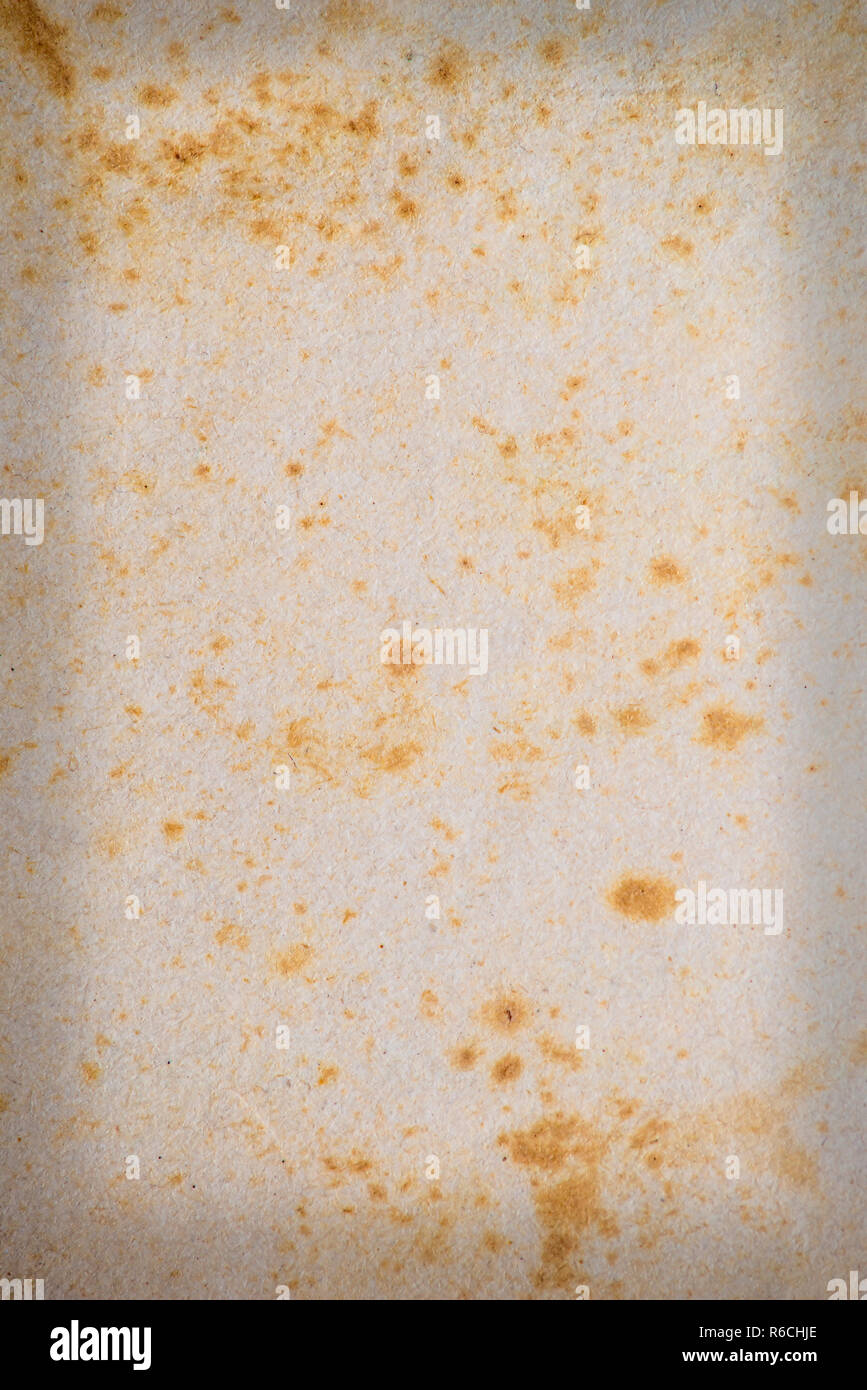 Old Yellowed Paper Of 1900 Stock Photo - Alamy