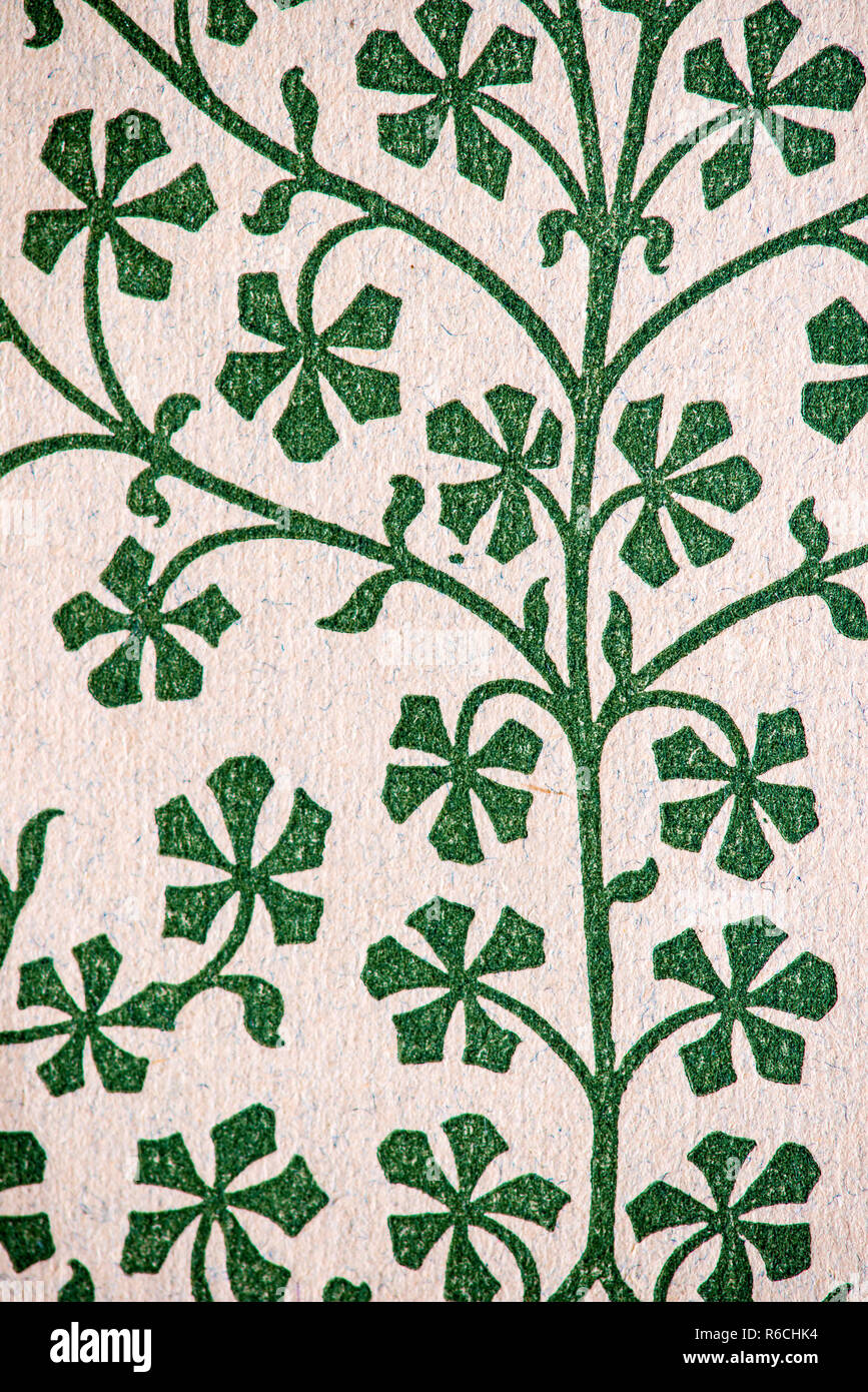 Old Book Cover Of 1900 Stock Photo - Alamy