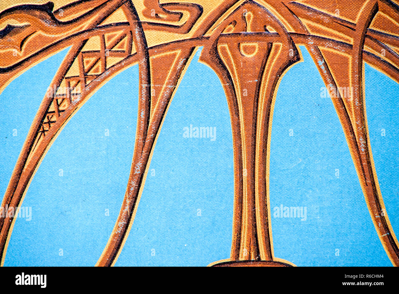 Old Book Cover Of 1900 Stock Photo - Alamy