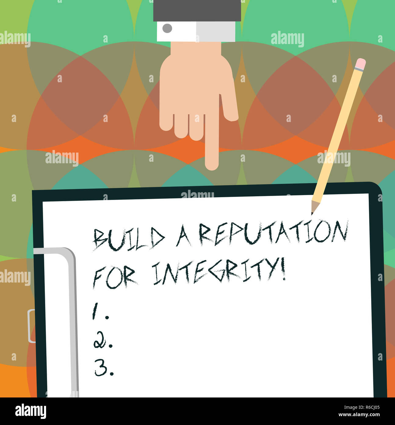 Conceptual hand writing showing Build A Reputation For Integrity ...