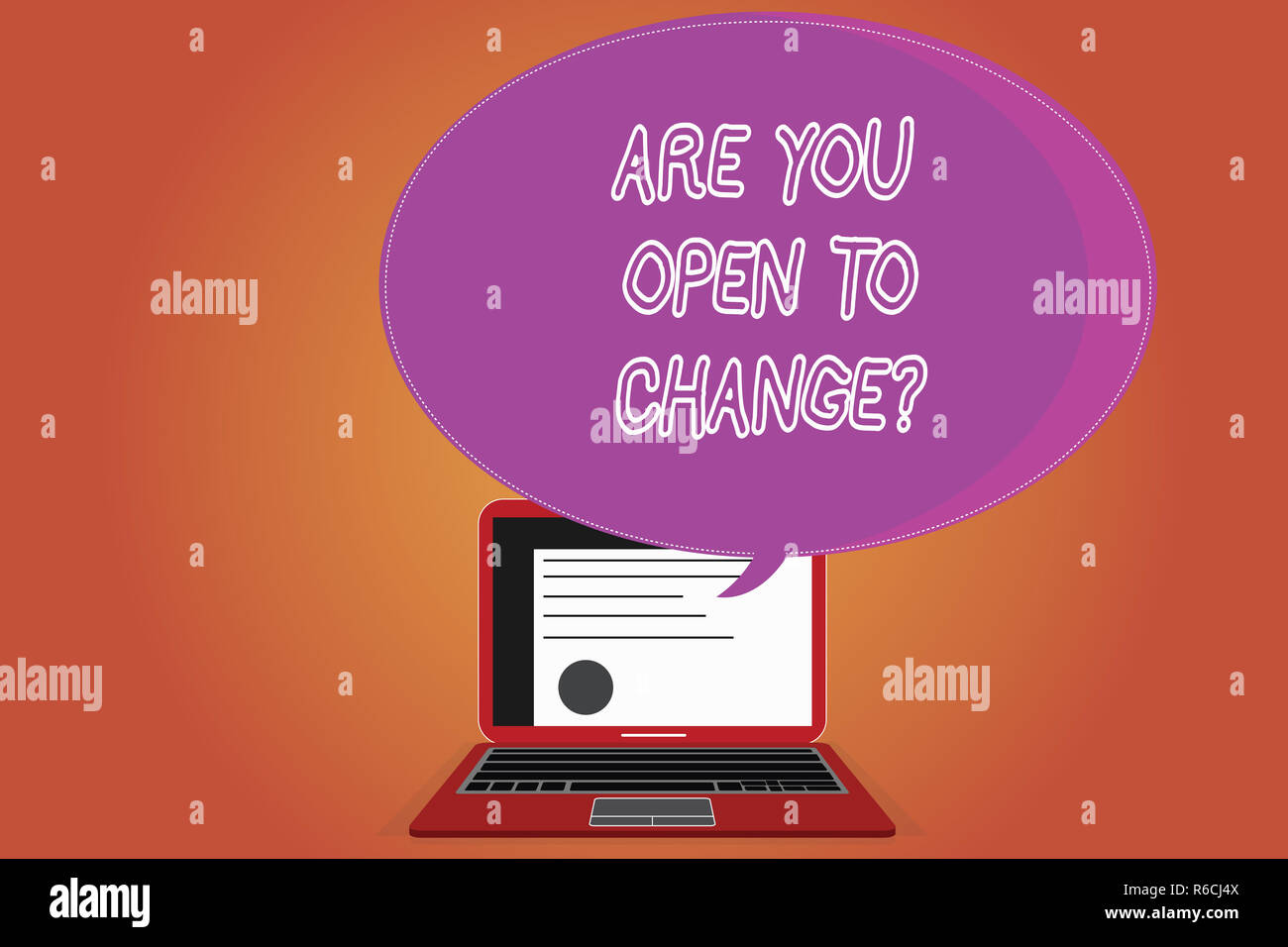 Word writing text Are You Open To Changequestion. Business concept for ...
