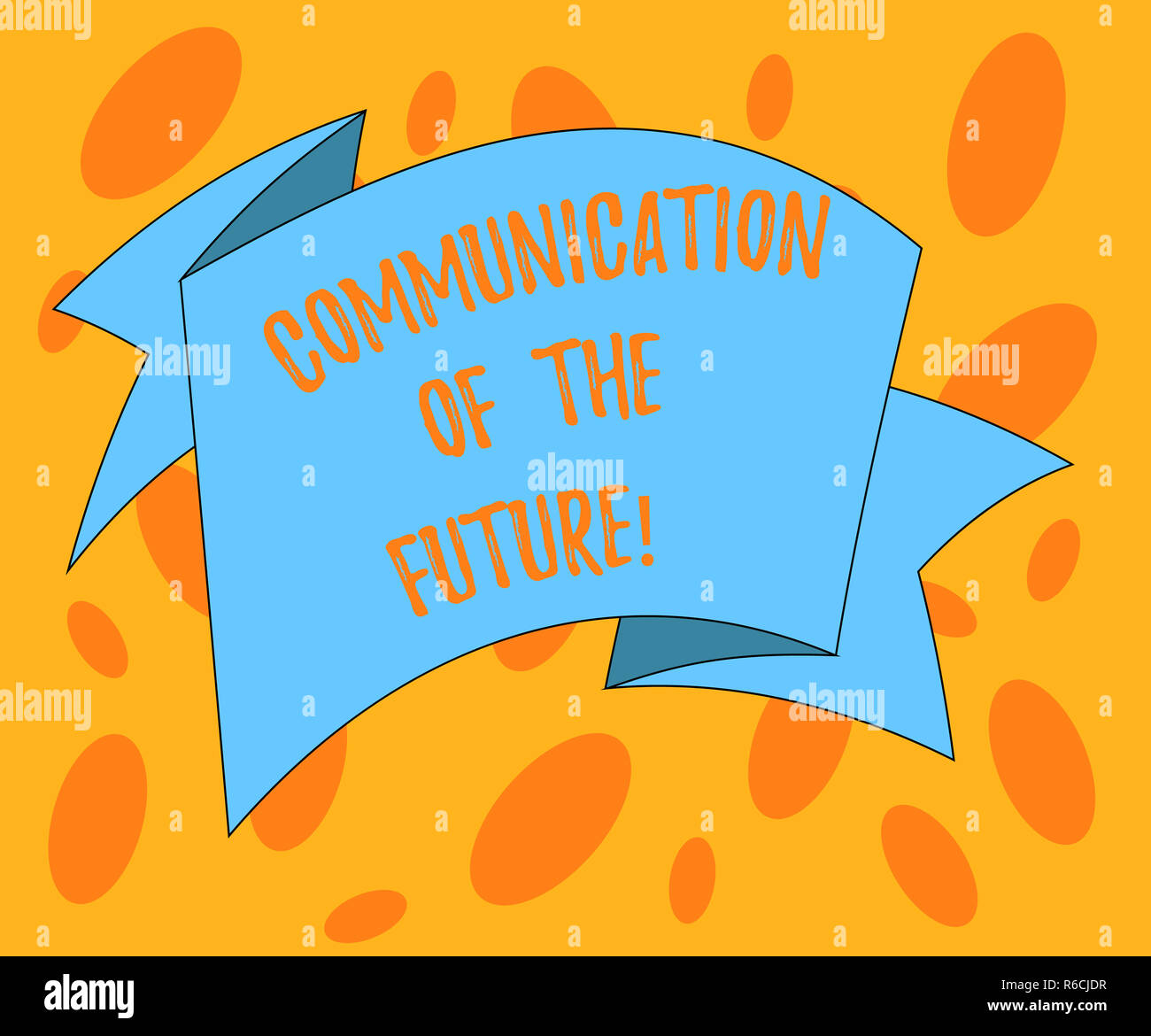 Writing note showing Communication Of The Future. Business photo ...
