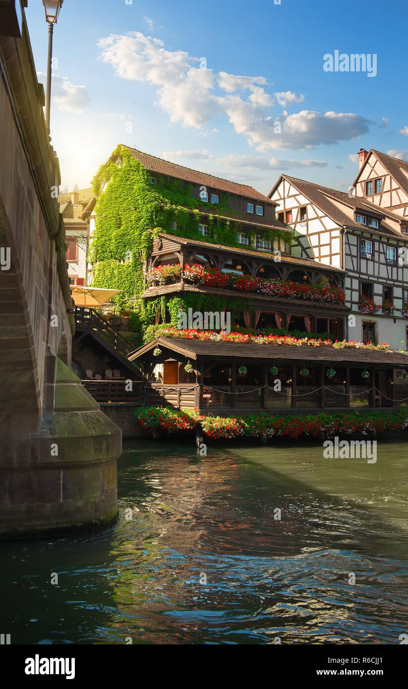 Restaurant in Strasbourg Stock Photo - Alamy