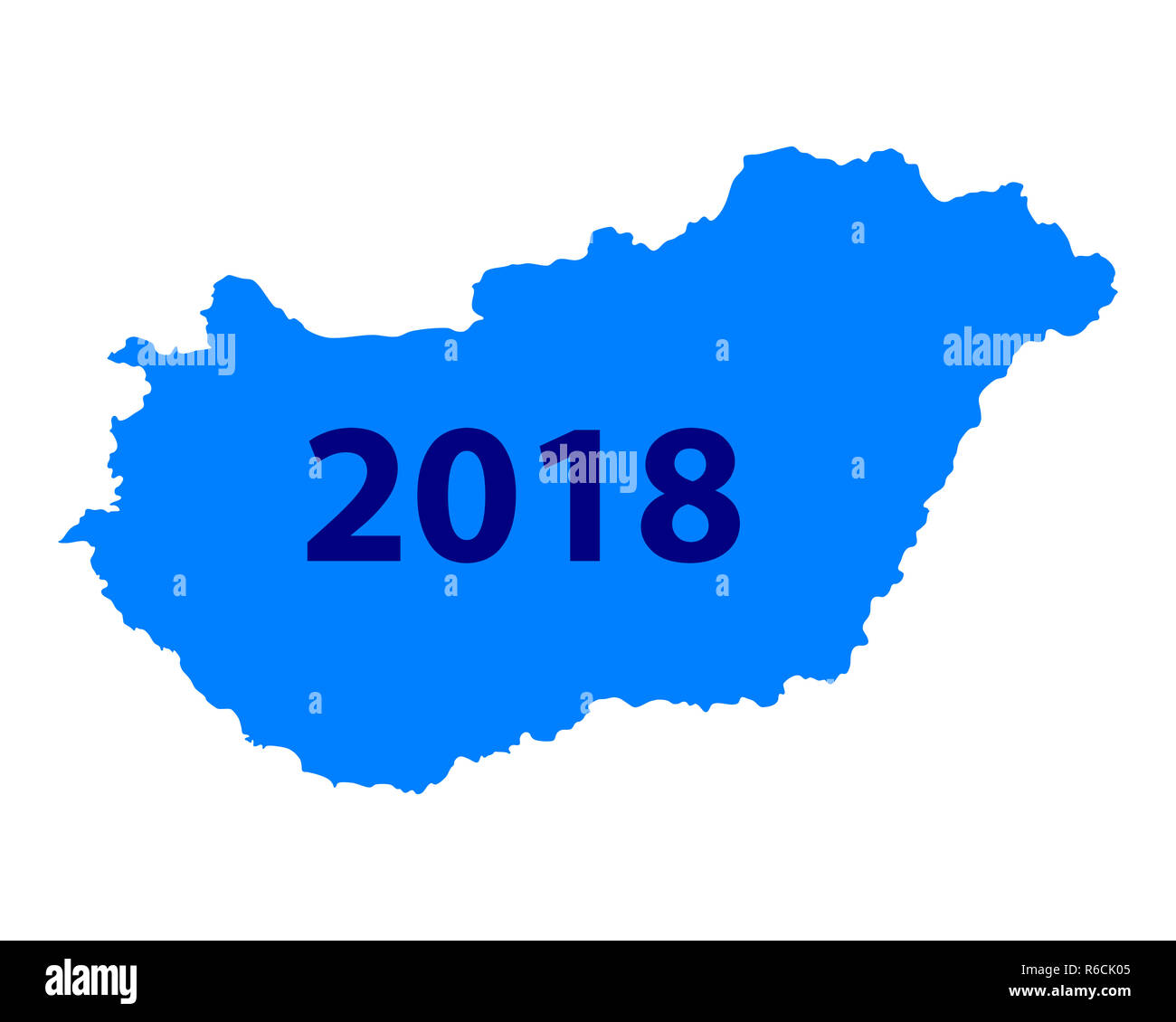 Map of hungary atlas Cut Out Stock Images & Pictures - Alamy