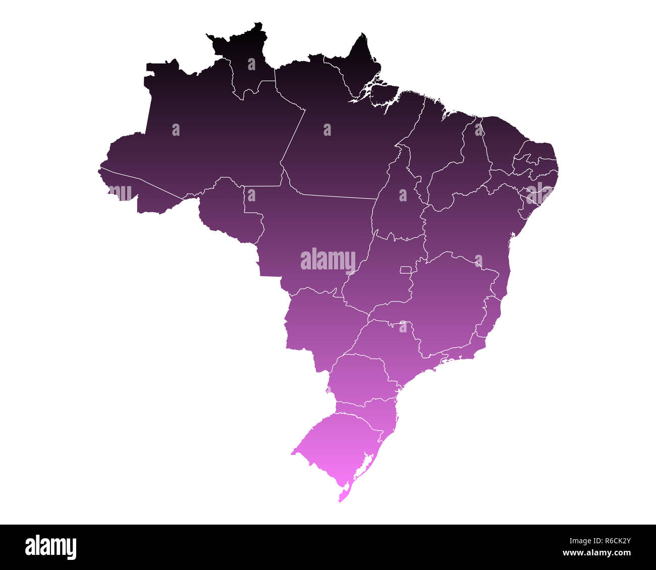 Brazil states Cut Out Stock Images & Pictures - Alamy