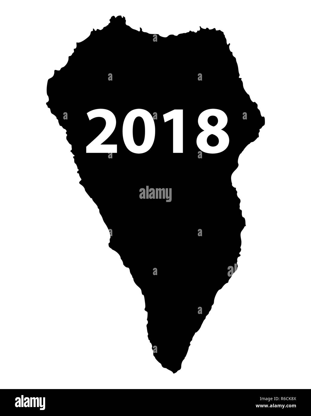 Map of la palma Black and White Stock Photos & Images - Alamy