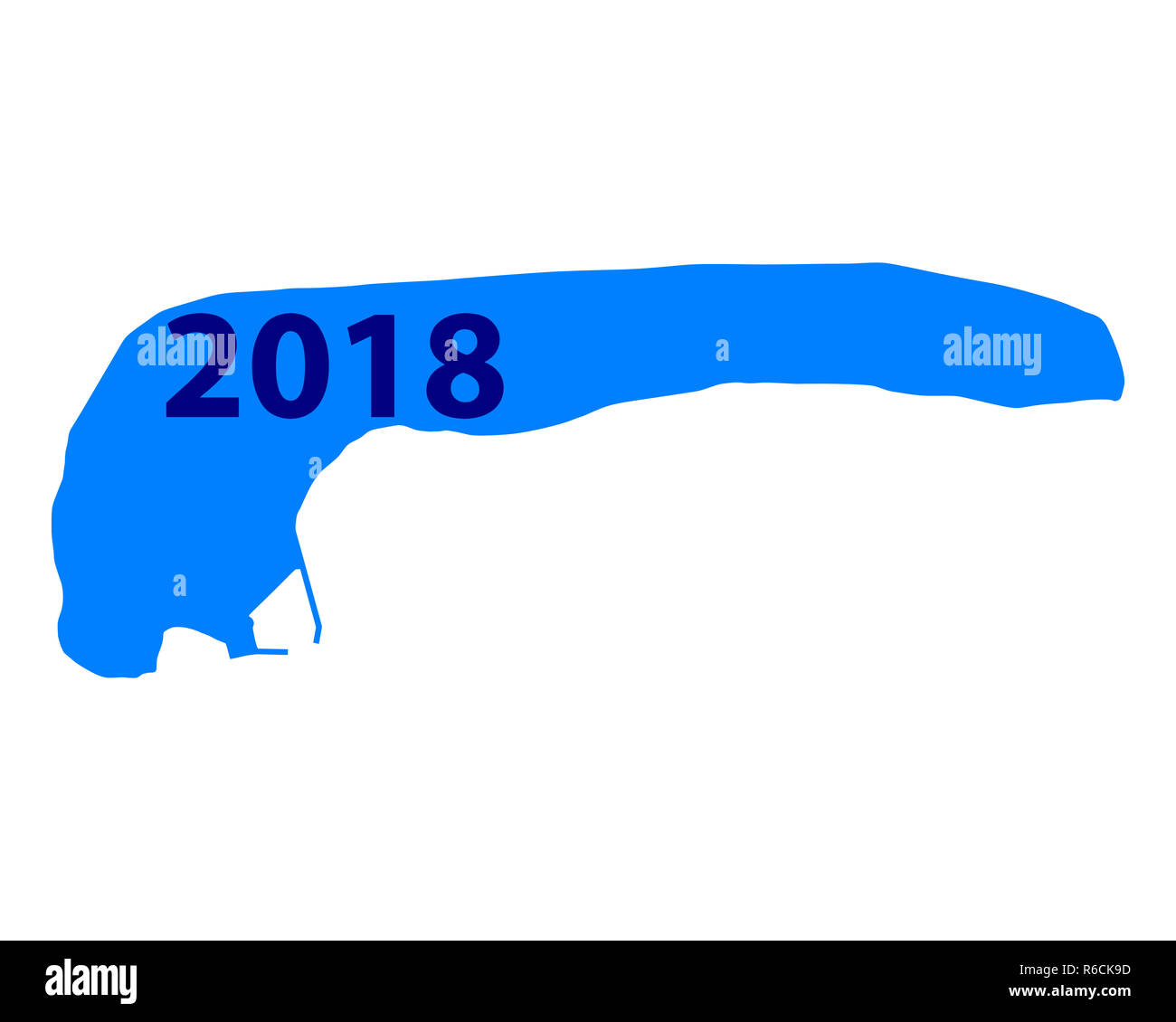 map of langeoog 2018 Stock Photo - Alamy
