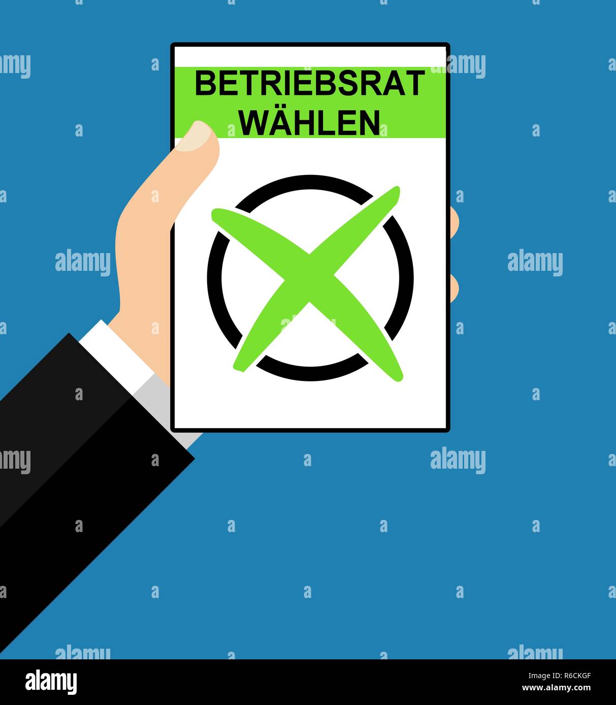 select works council - flat design Stock Photo - Alamy