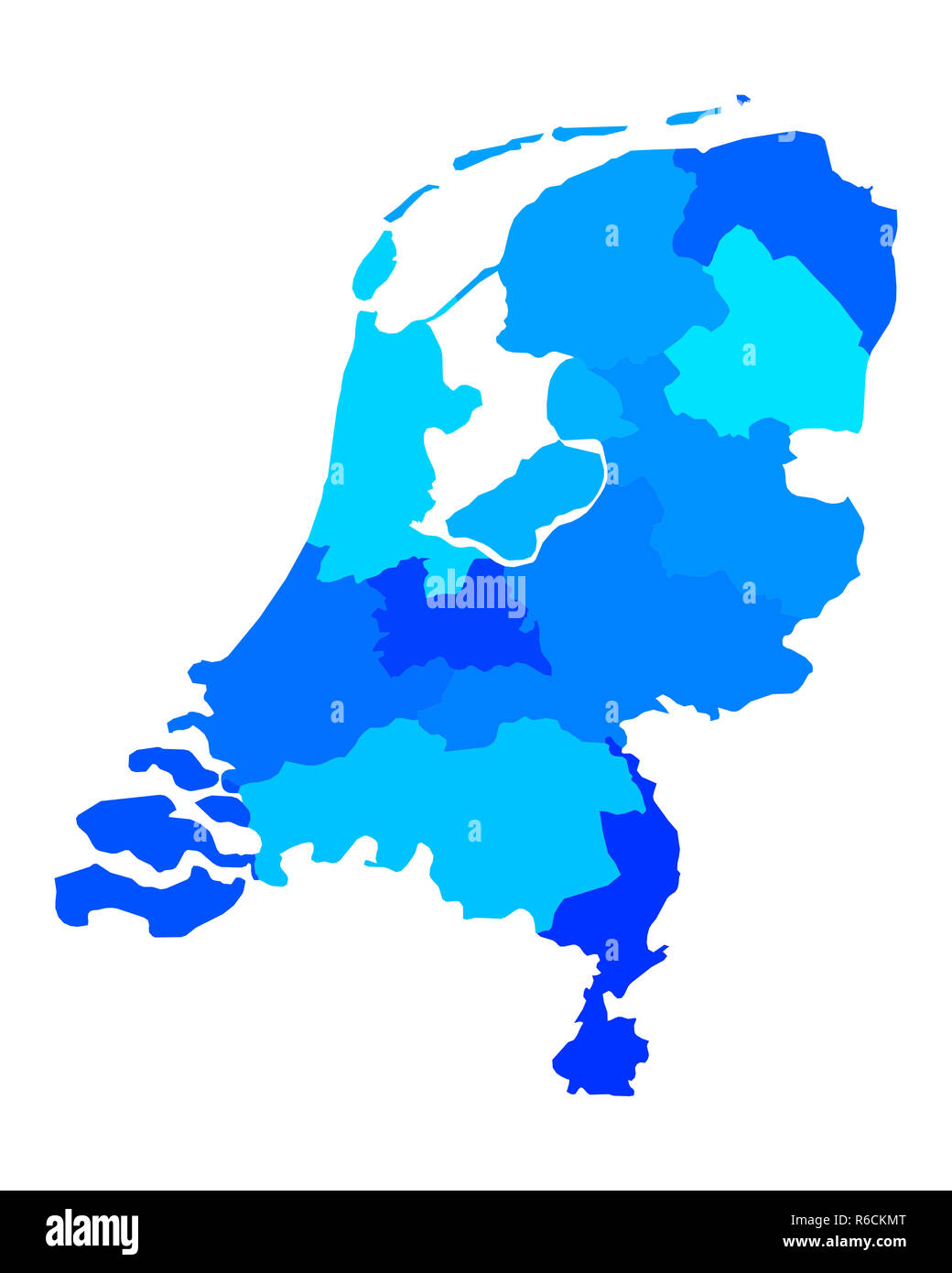 map of the netherlands Stock Photo - Alamy