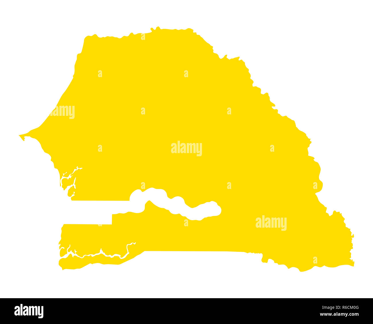 Map of senegal hi-res stock photography and images - Alamy