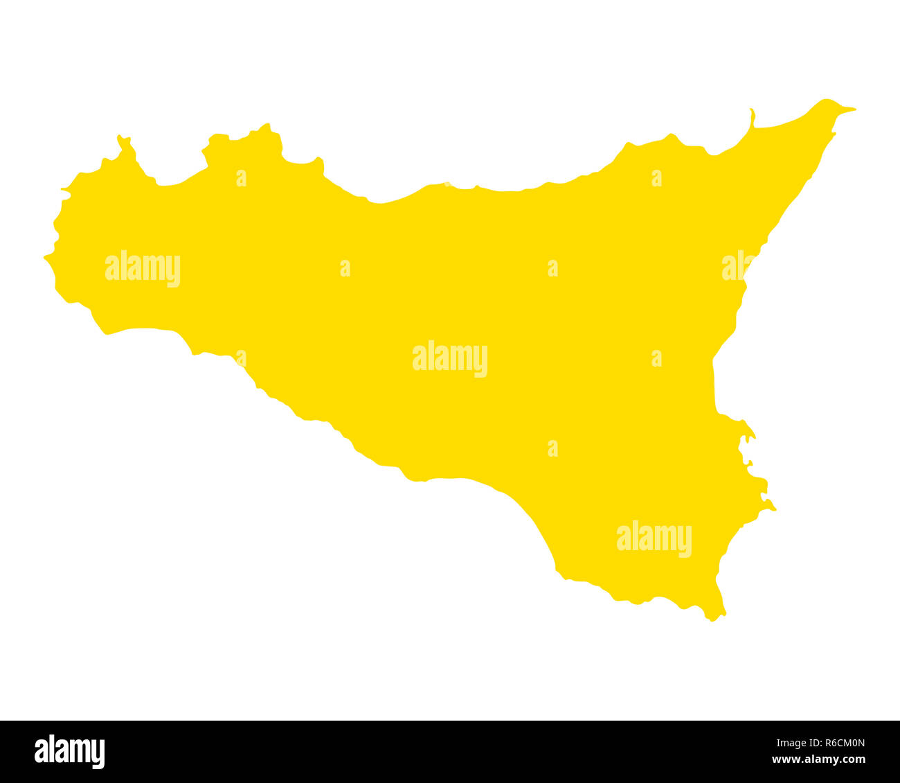 map of sicily Stock Photo - Alamy