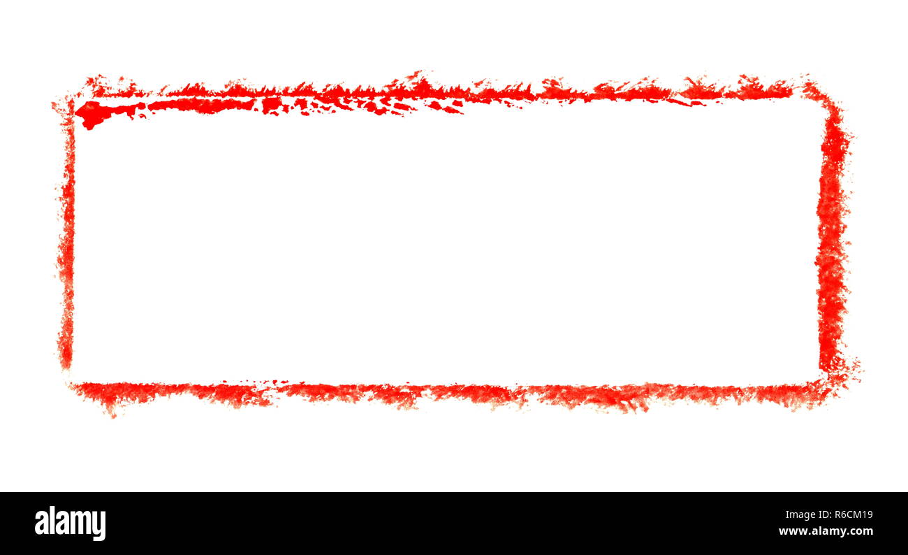 uneven red rectangular frame Stock Photo - Alamy