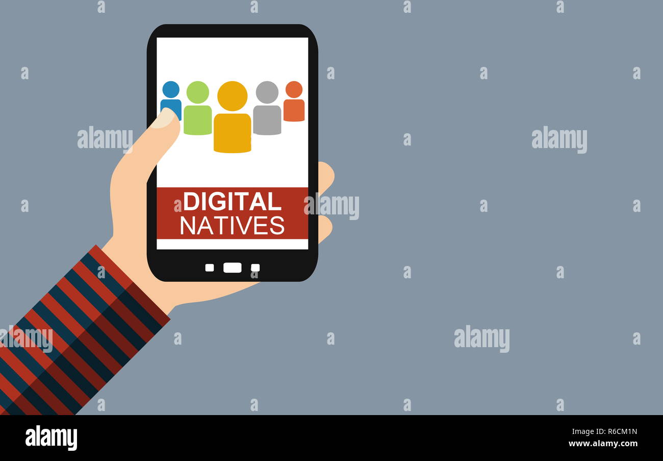 digital natives on the smartphone Stock Photo - Alamy