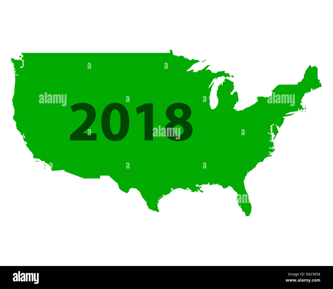 map of the usa 2018 Stock Photo - Alamy