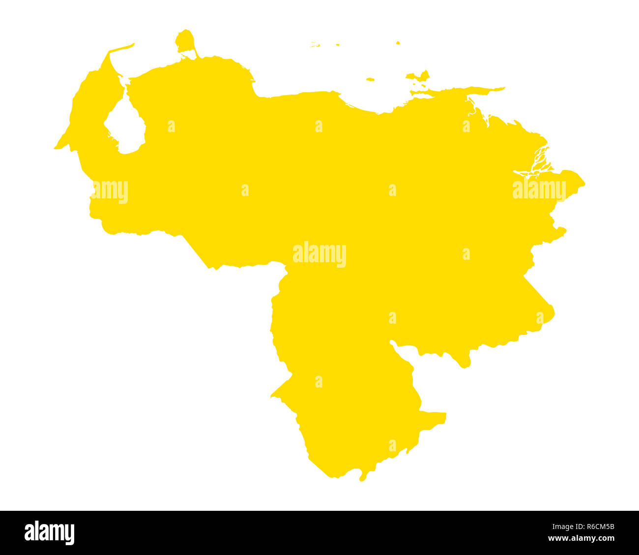 map of venezuela Stock Photo - Alamy