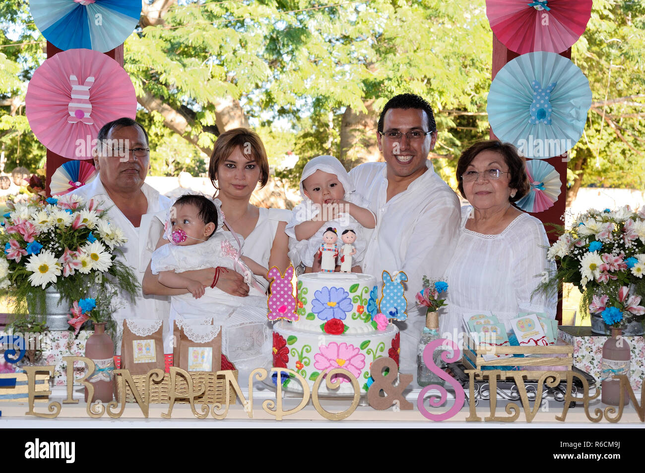 MERIDA, YUC/MEXICO - NOV 13, 2017: Candid portrait of family with just ...