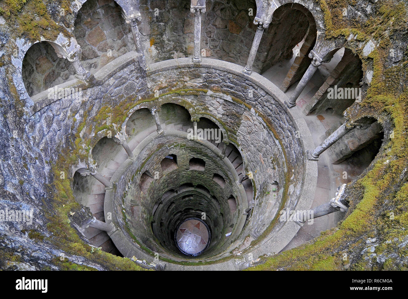 Portugual, Sintra, Palace Quinta Da Regaleira, Entrance To The Grotto ...