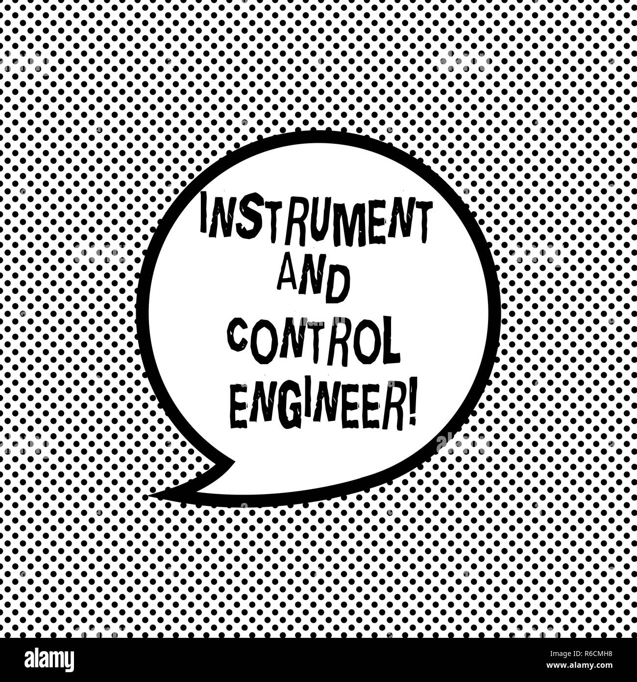 Handwriting text writing Instrument And Control Engineer. Concept ...