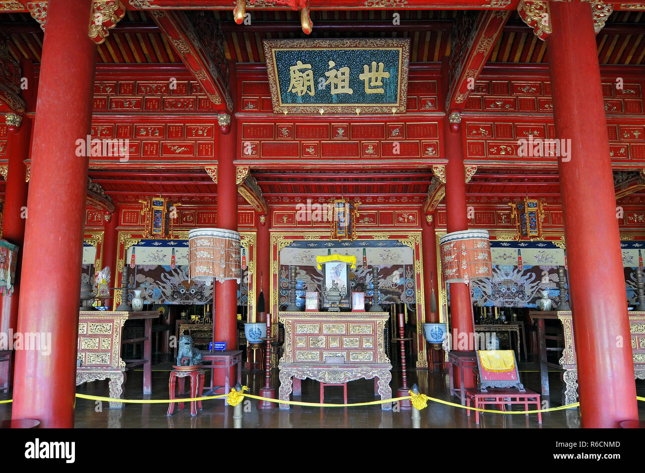 Vietnam, Hue, The Mieu Temple Dedicated To The Emperors Of The Nguyen ...