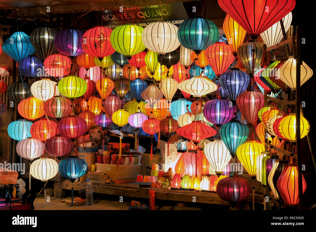 Vietnam, Hoi An, Lamp Shop In The Historic City In Hoi An Stock Photo ...