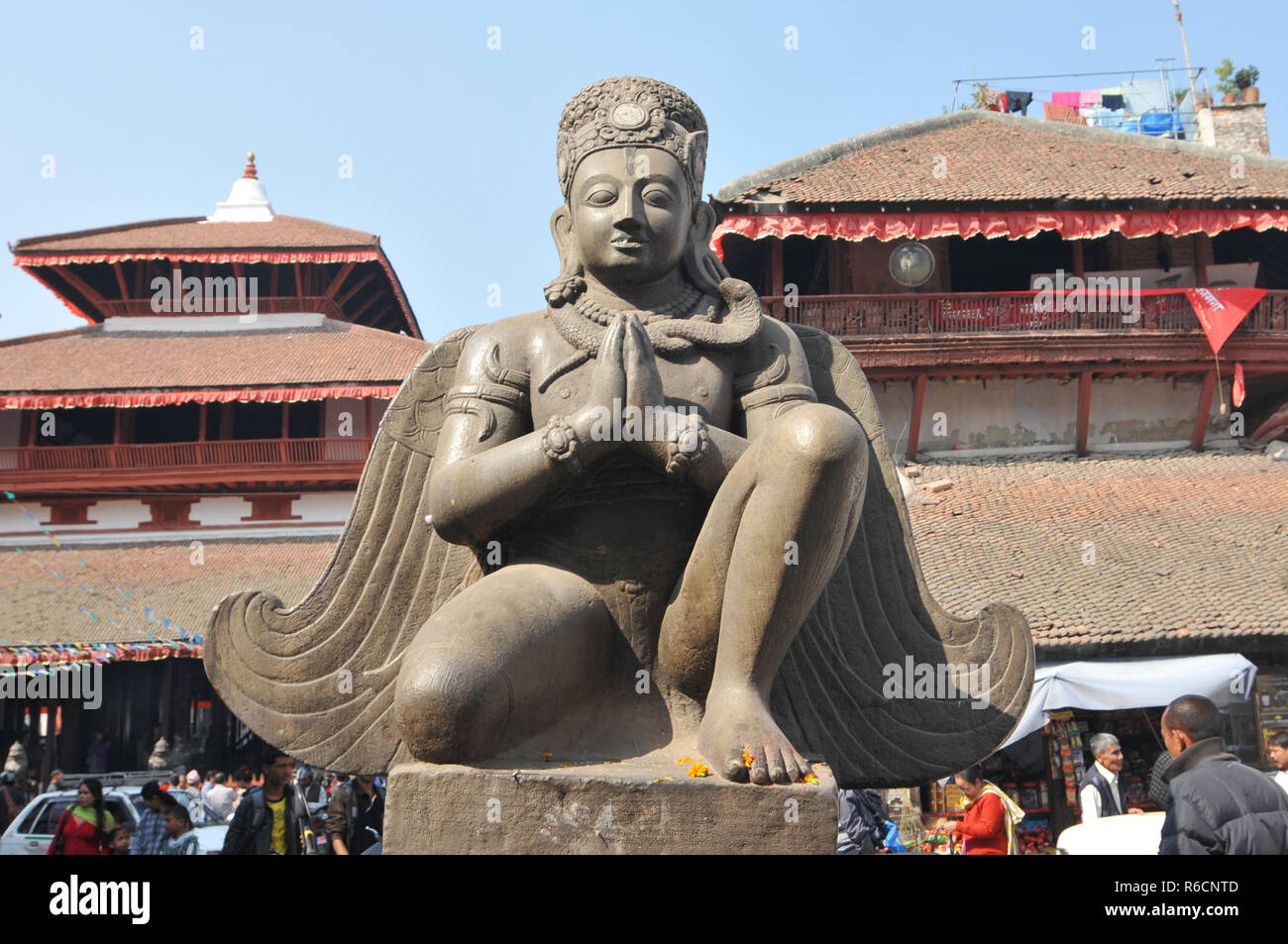Nepal, Kathmandu, Kathmandu, Durbar Square, Garuda Statue Front Of ...