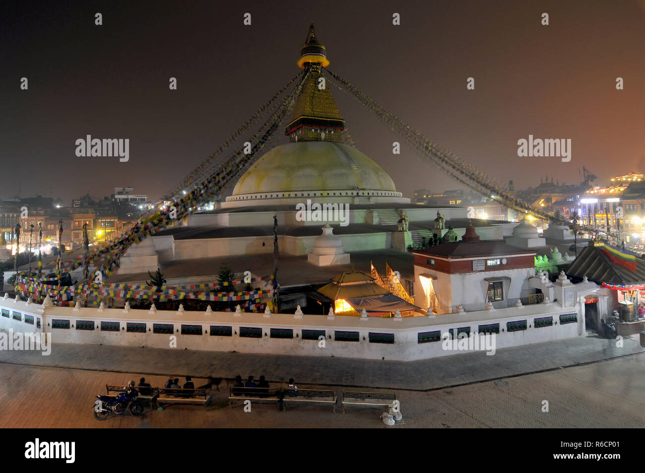Nepal, Kathmandu, Boudhanath Stupa Stock Photo - Alamy