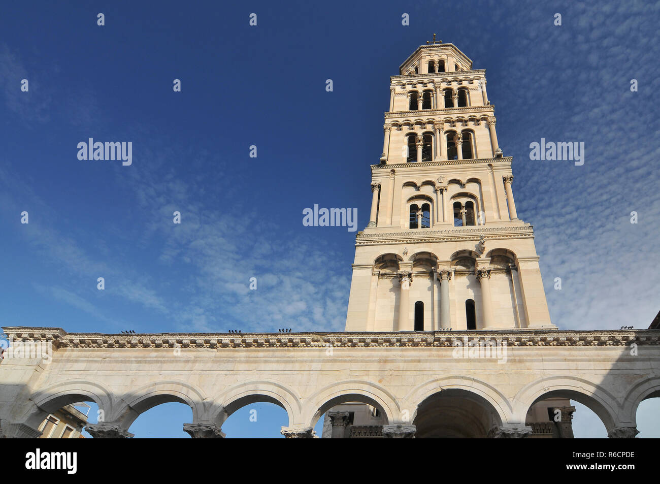 Croatia, Split, Bell Tower In Split In Croatia Stock Photo - Alamy