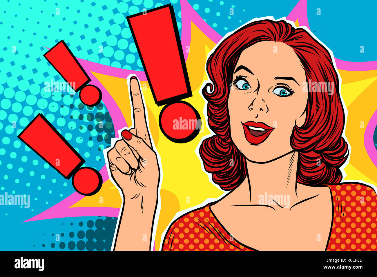 Human face exclamation mark illustration hi-res stock photography and ...