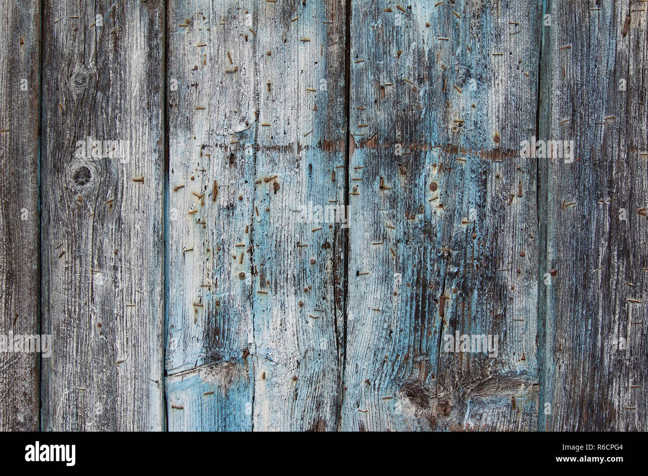 Old weathered wooden board with rusty nails Stock Photo - Alamy