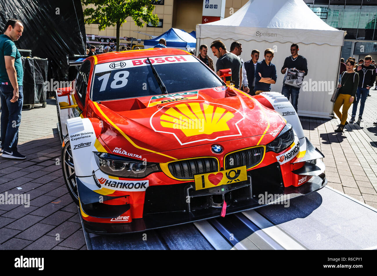 FRANKFURT - SEPT 2015: DTM car BMW F30 presented at IAA International ...