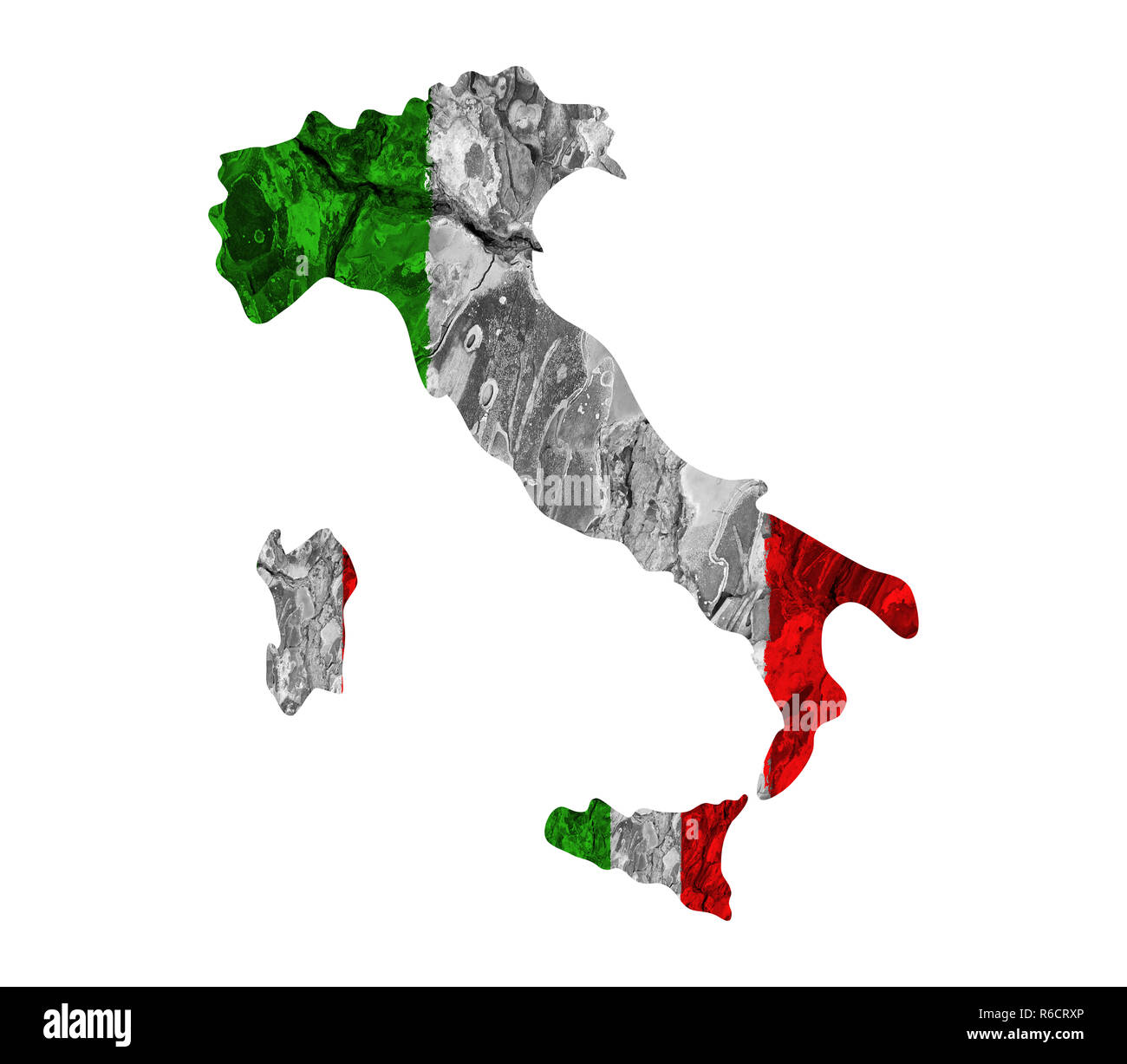 Italy map design Cut Out Stock Images & Pictures - Alamy