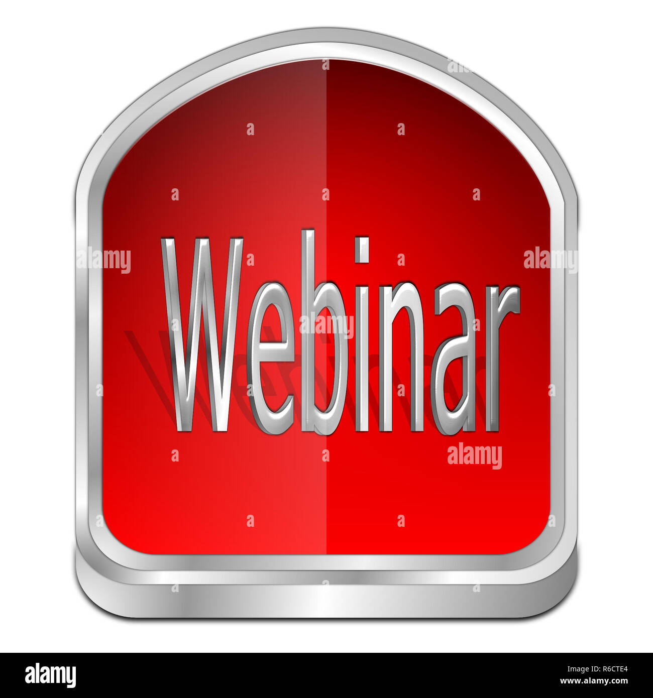 decorative red Webinar Button - 3D illustration Stock Photo - Alamy