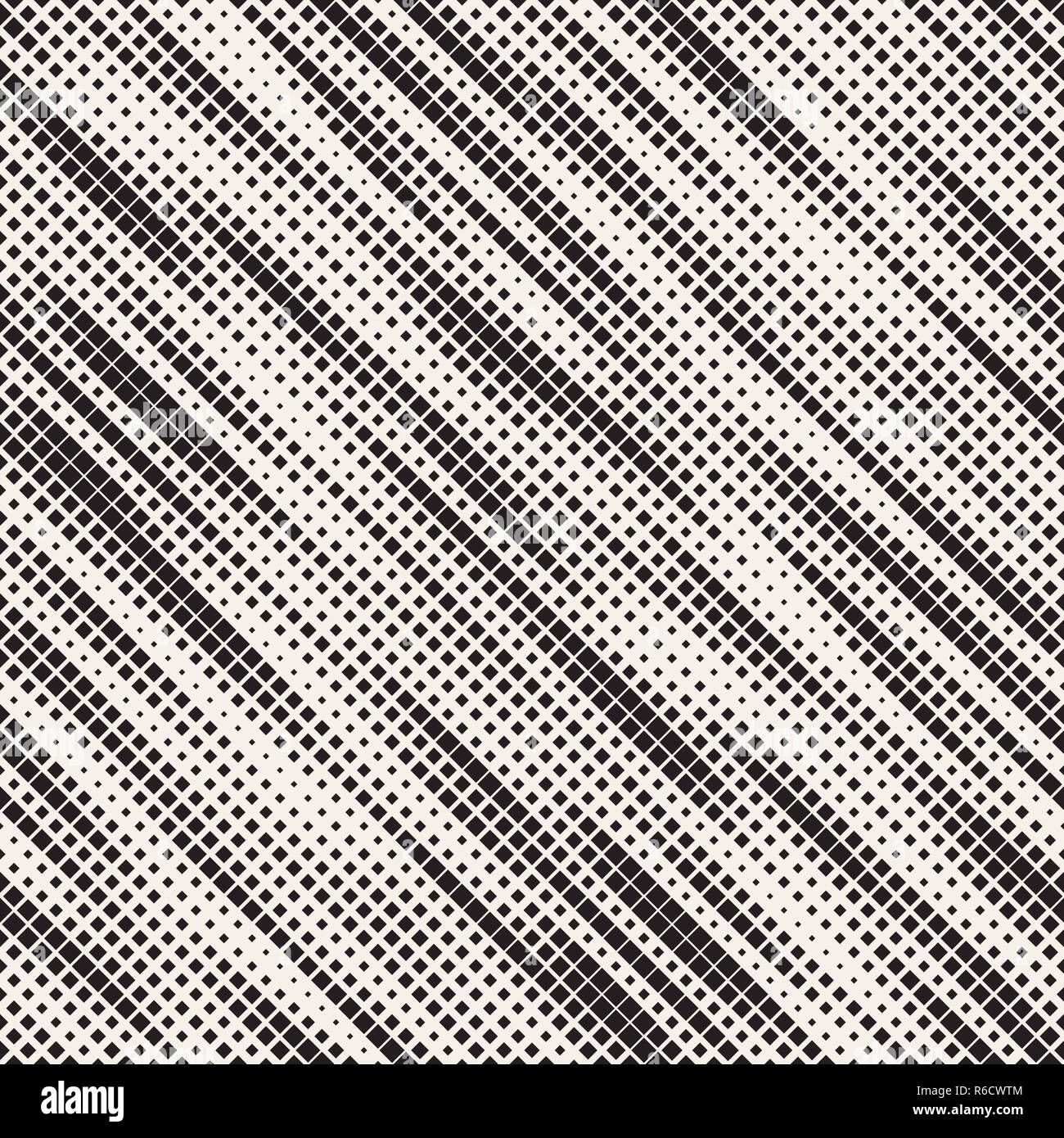 Modern Stylish Halftone Texture. Endless Abstract Background With Random Size Squares. Vector ...