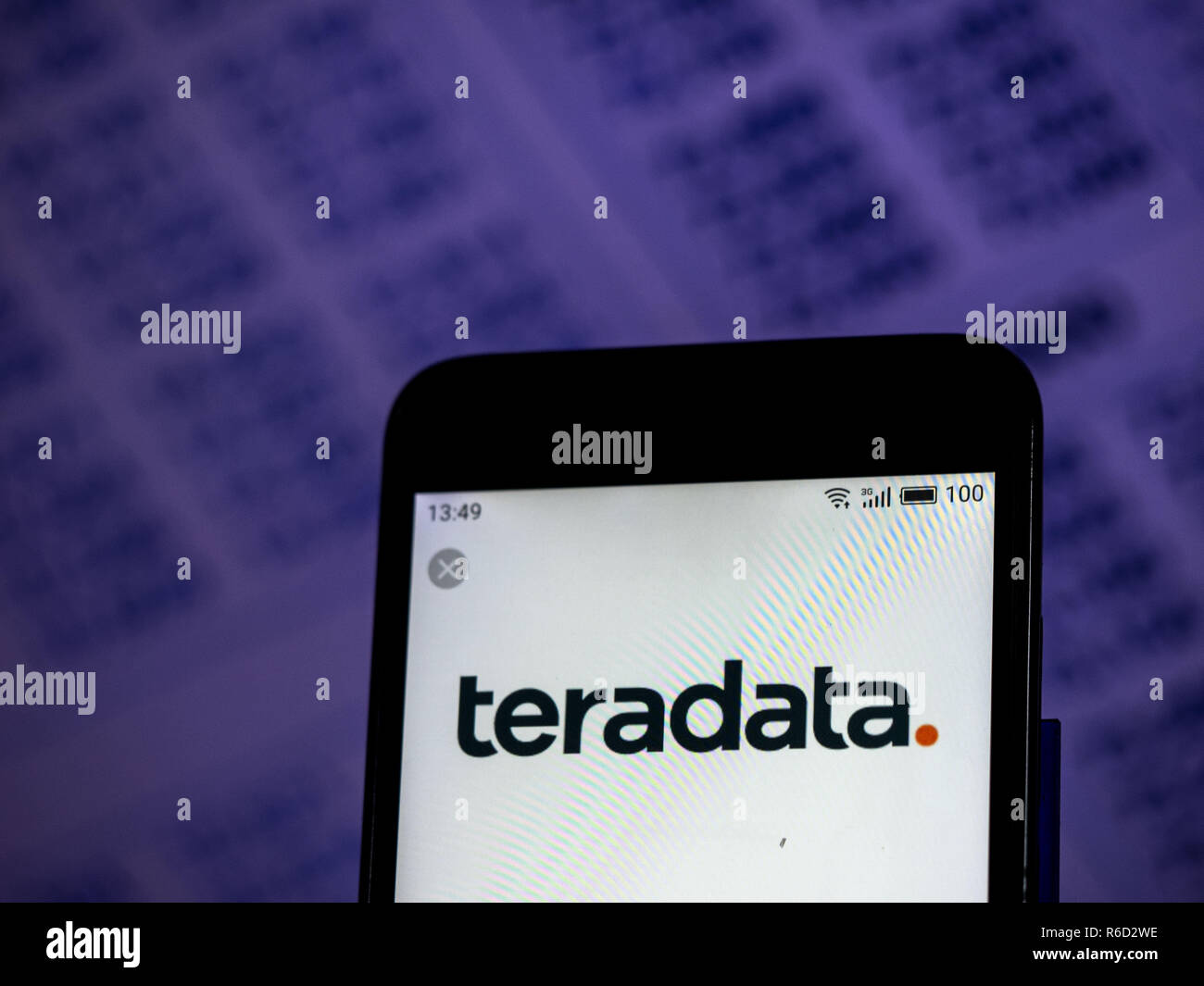 Kiev, Ukraine. 4th Dec, 2018. Teradata Corporation logo seen displayed ...