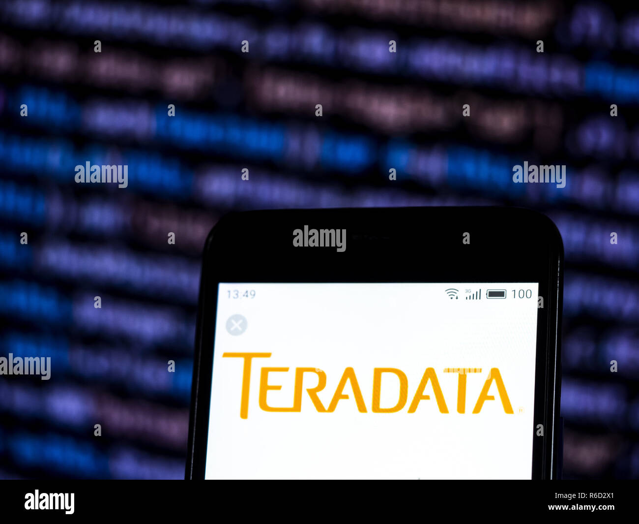 Kiev, Ukraine. 4th Dec, 2018. Teradata Corporation logo seen displayed ...