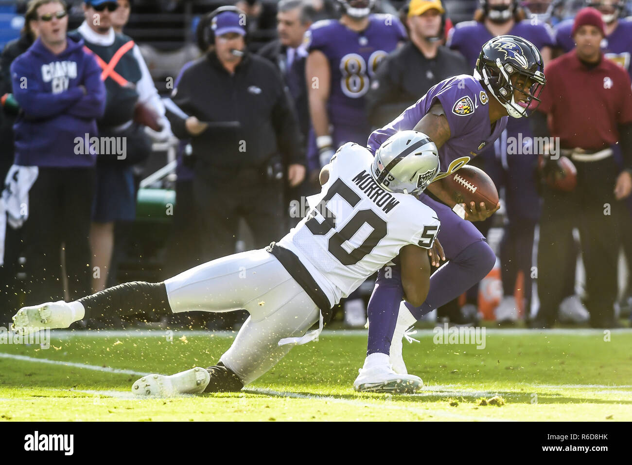 Baltimore, Maryland, USA. 26th Jan, 2016. Line backer NICHOLAS MORROW ...