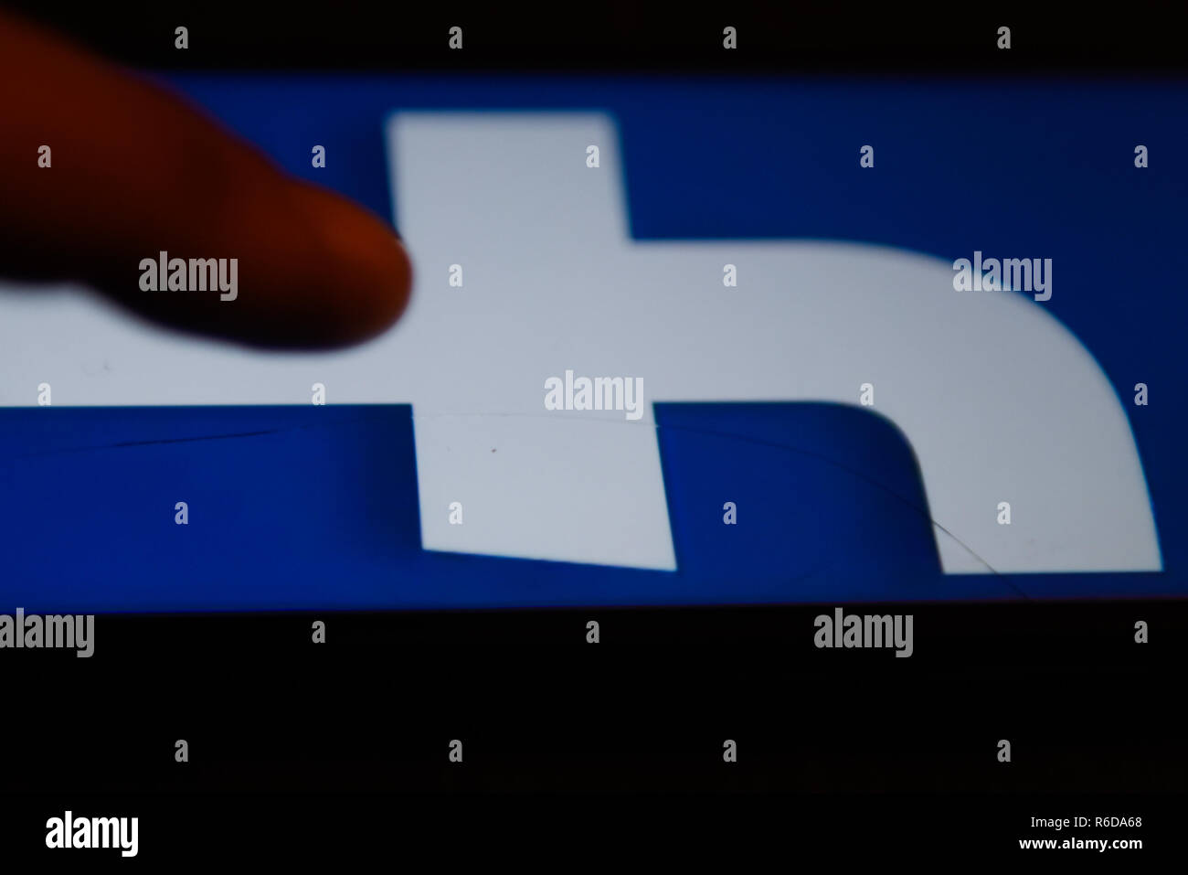 Krakow, Poland. 5th Dec, 2018. Facebook logo is seen on an android ...