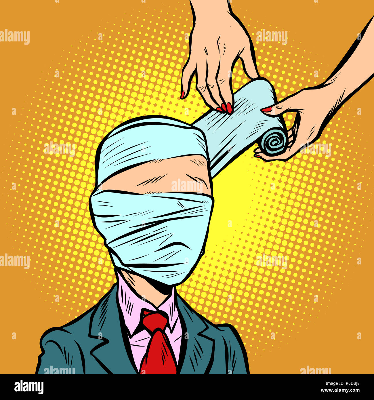 Cartoon head bandage hi-res stock photography and images - Alamy