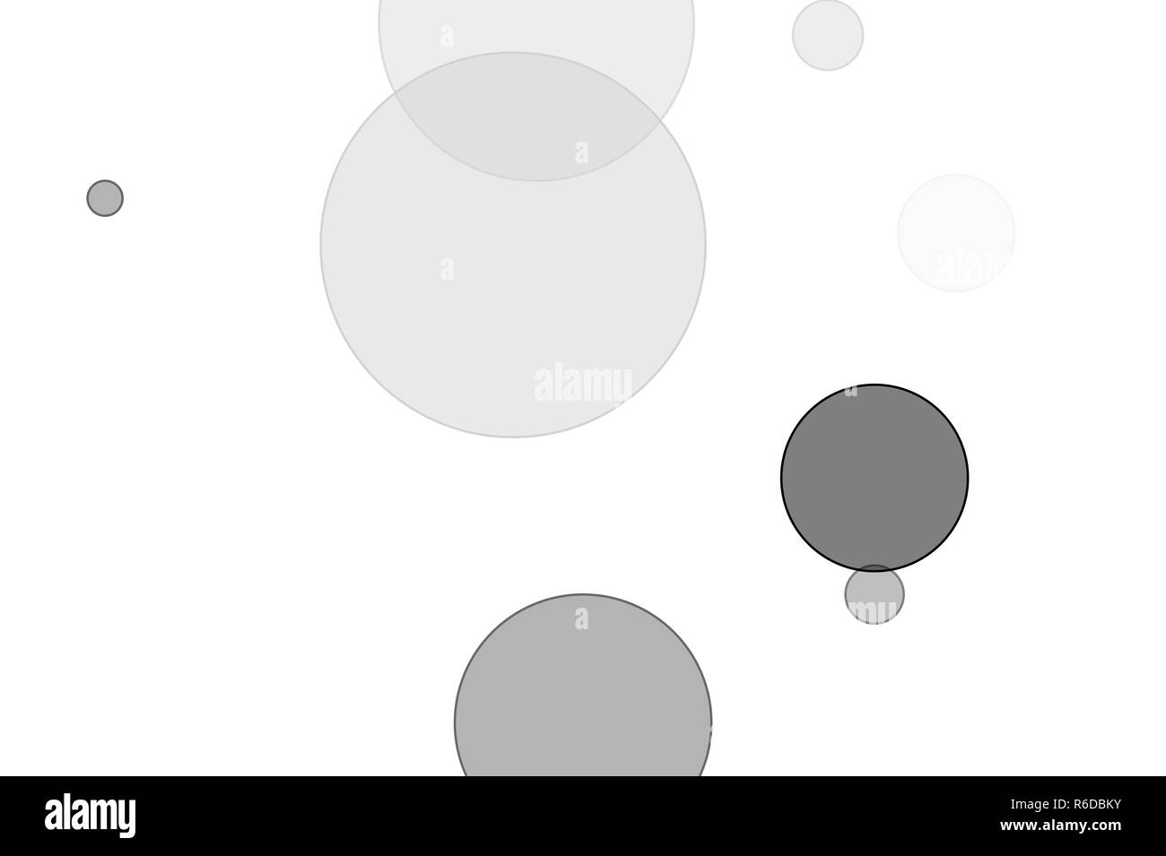 Abstract grey circles illustration background Stock Photo - Alamy