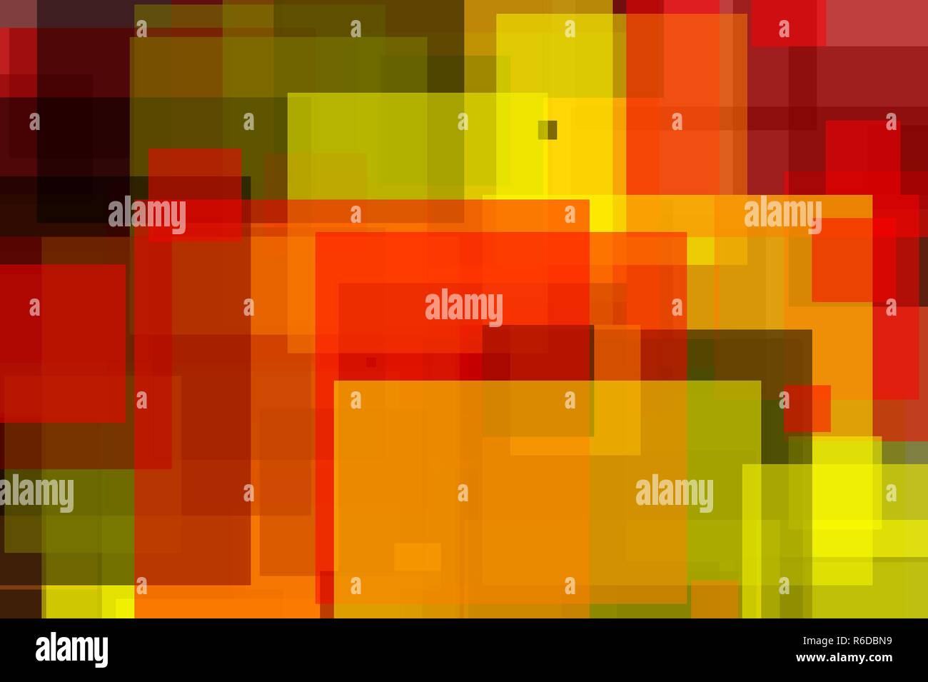 Abstract yellow red grey squares illustration background Stock Photo ...