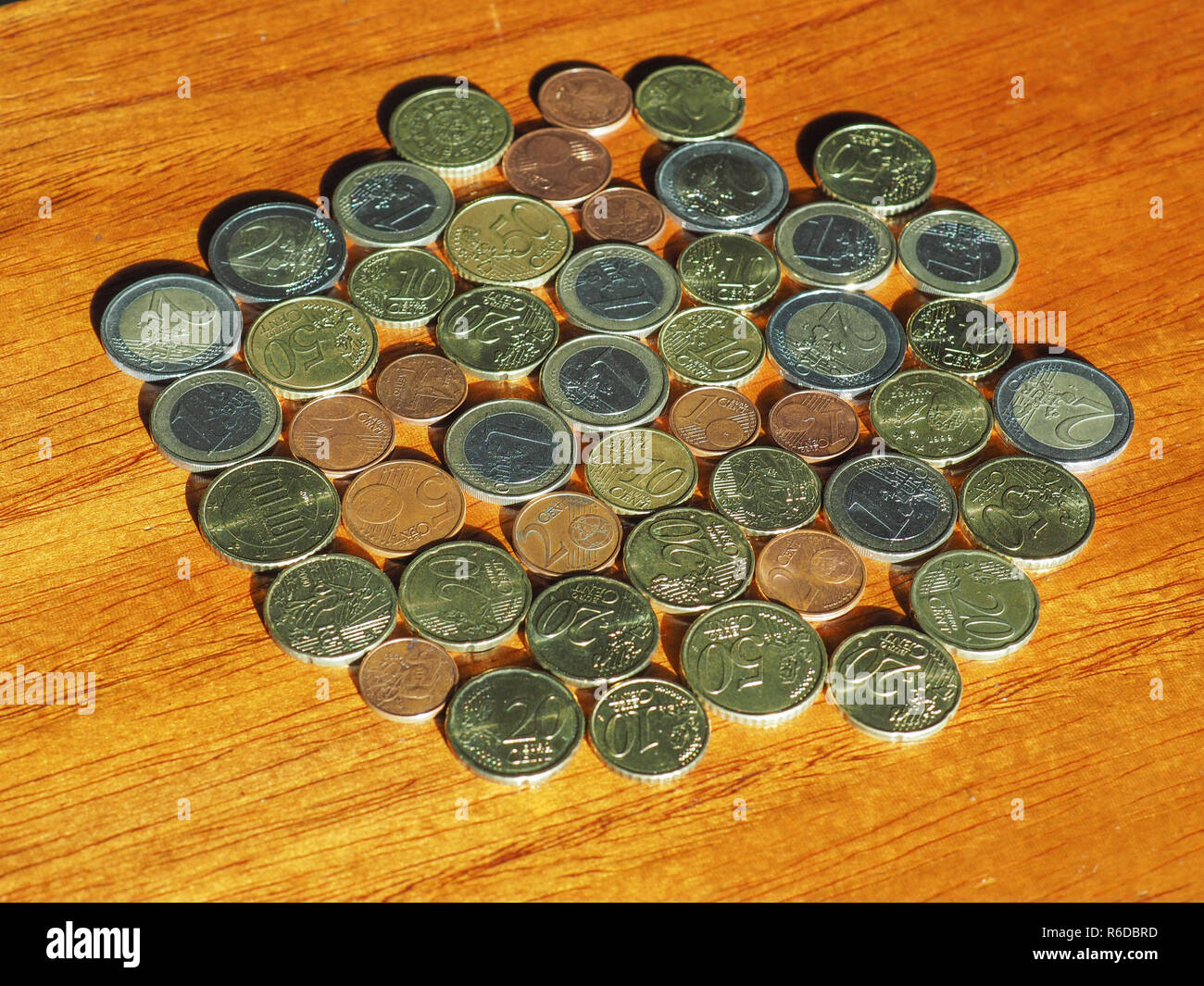 Euro coins, European Union Stock Photo - Alamy
