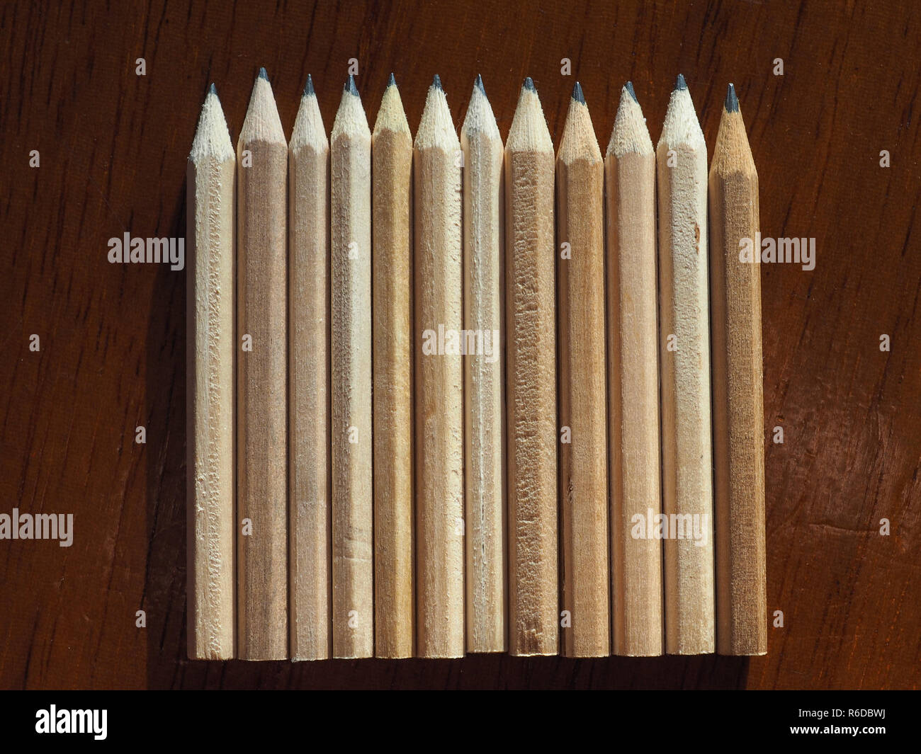 many wood pencils Stock Photo - Alamy
