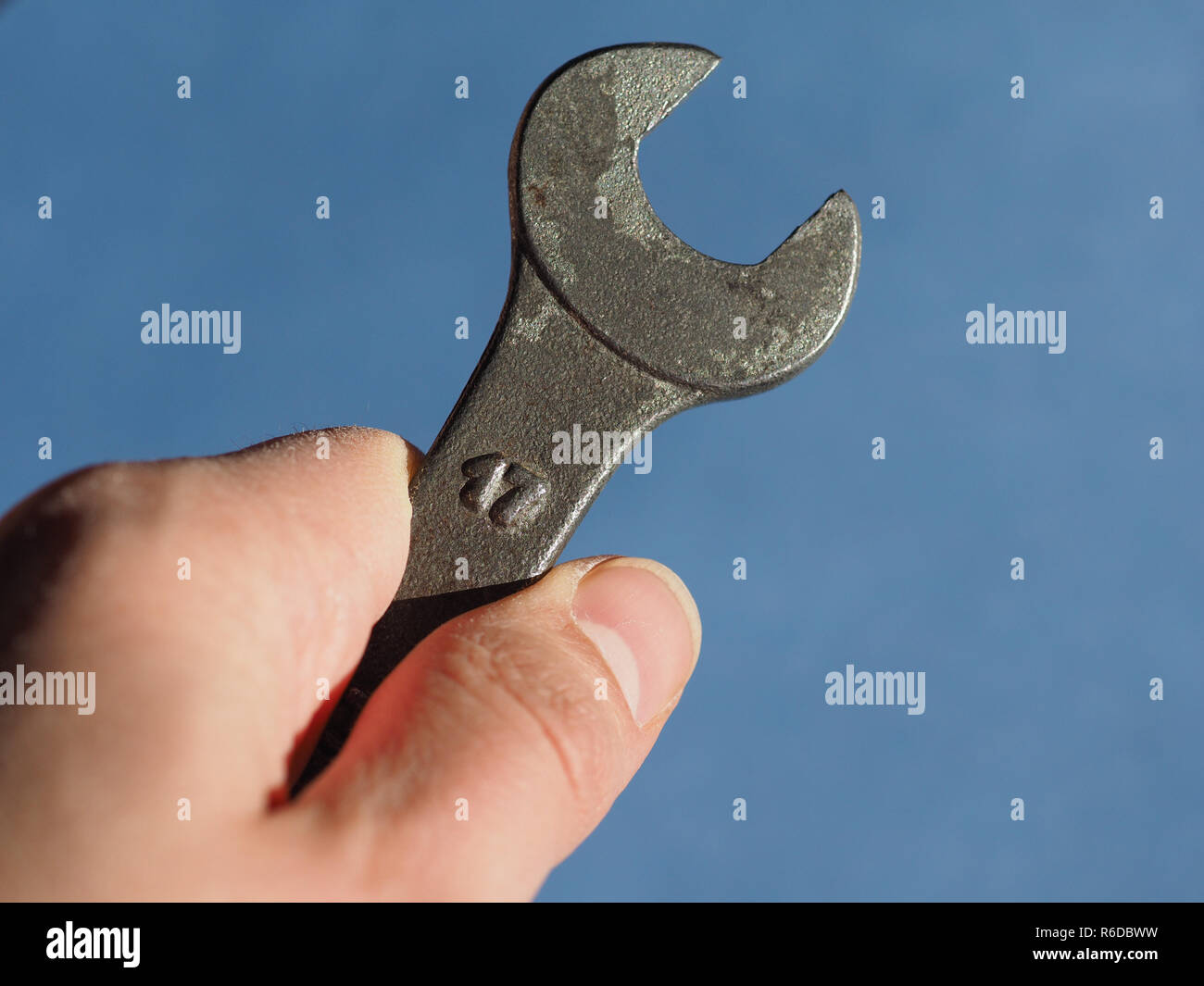wrench spanner tool Stock Photo - Alamy