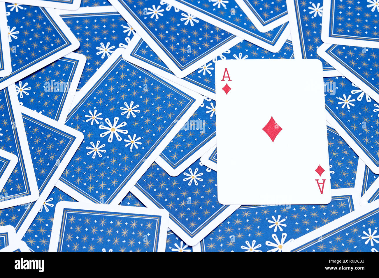 Playing cards ace of diamond Stock Photo - Alamy