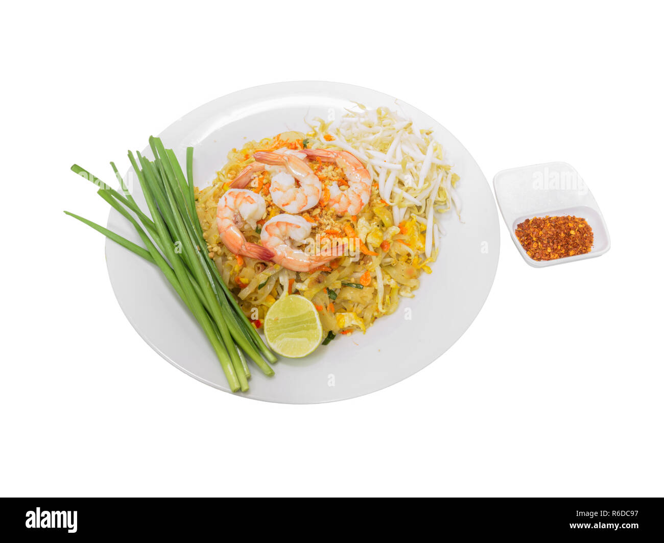 Prawn chili noodle meal Cut Out Stock Images & Pictures - Alamy