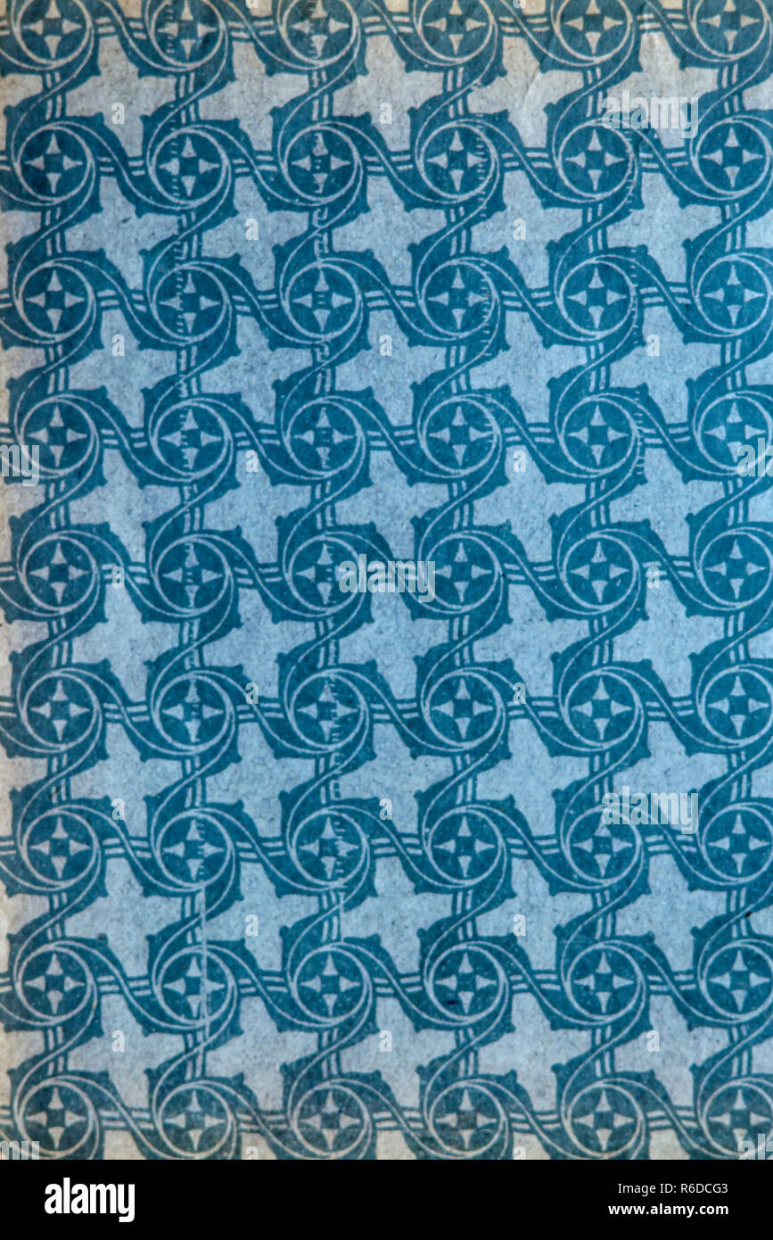 Old Book Cover With Pattern Stock Photo - Alamy